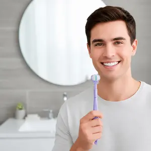 PURSONIC 3d Tech 360° Full Coverage Toothbrush Set - Pink