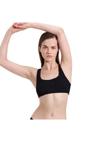 LUMA GOTTEX Tulum Square Neck Bikini Top - Black