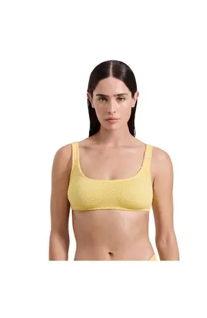LUMA GOTTEX Tulum Square Neck Bikini Top Yellow