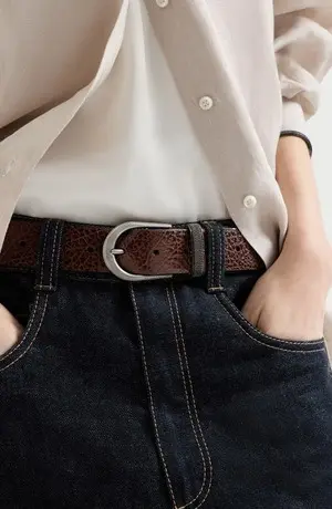 Brunello Cucinelli Calfskin Belt - Brown
