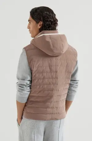 Brunello Cucinelli Down Padded Vest - Hazelnut