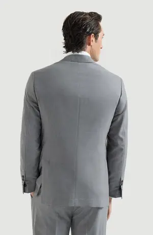 Brunello Cucinelli Hopsack Blazer - Grey