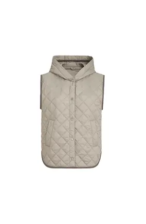 Brunello Cucinelli Vest With Thermore® Padding - Light Brown