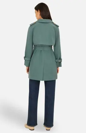 YUMI Belted Trench Coat