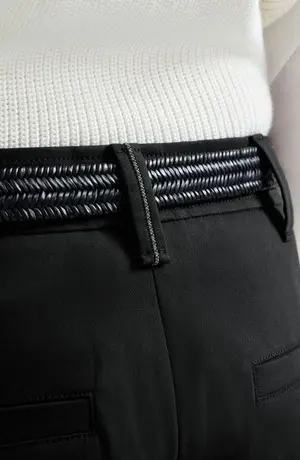 Brunello Cucinelli Cigarette Trousers - Black