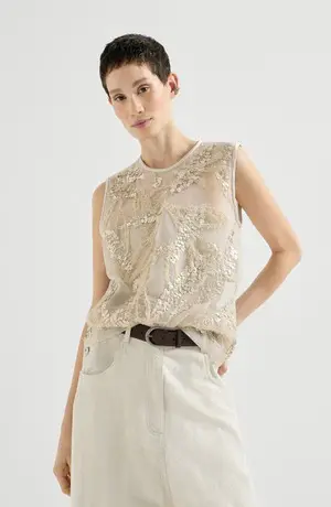 Brunello Cucinelli Embroidered Tops