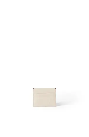 Brunello Cucinelli Calfskin Card Case - Chalk