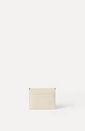 Brunello Cucinelli Calfskin Card Case - Chalk