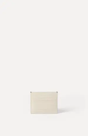 Brunello Cucinelli Calfskin Card Case - Chalk