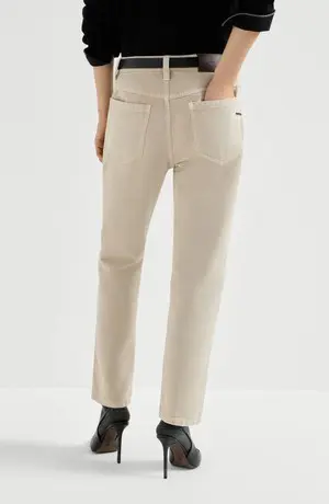 Brunello Cucinelli Straight Five-pocket Trousers - Sand
