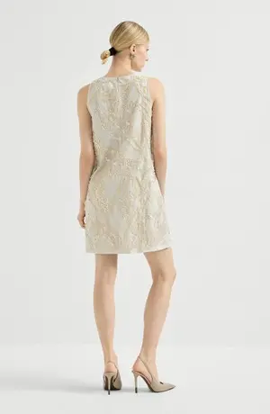 Brunello Cucinelli Mini Dress With Embroidery