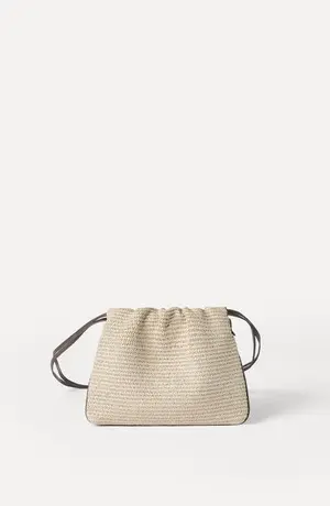 Brunello Cucinelli Precious Net Pouch Bag - Beige