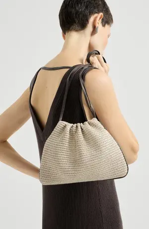 Brunello Cucinelli Precious Net Pouch Bag - Beige