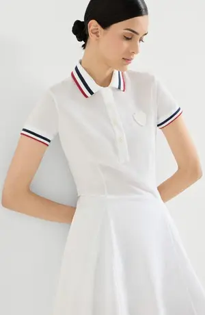 Brunello Cucinelli Mini Dress With Logo - White