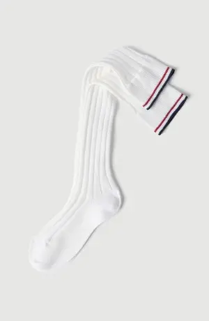 Brunello Cucinelli Knee High Knit Socks - White