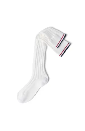 Brunello Cucinelli Knee High Knit Socks - White