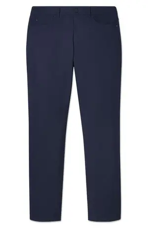 Mizzen+main Upton Straight Leg Stretch Five-pocket Pants - Navy