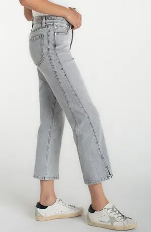LIVERPOOL Kennedy Split Hem Ankle Straight-leg Jeans
