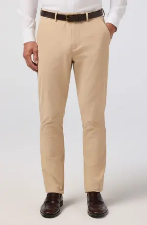 Mizzen+main Upton Flat Front Chinos - Light Khaki