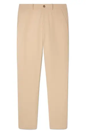 Mizzen+main Upton Flat Front Chinos - Light Khaki