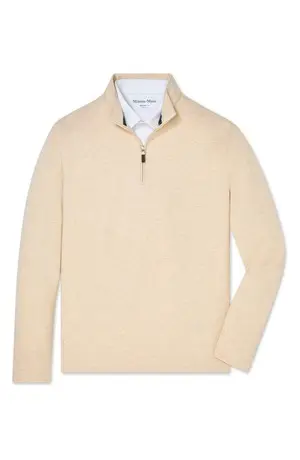 Mizzen+main Kpi Quarter-zip Pullover - Oat Heather
