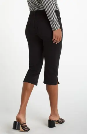 LIVERPOOL Slit Hem Denim Capris