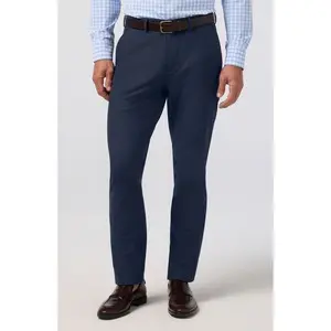Mizzen+main Upton Flat Front Chinos - Navy