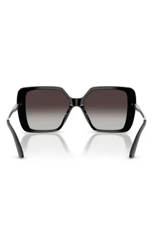 JIMMY CHOO Pati 55mm Square Sunglasses - Black/gradient Gray
