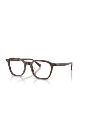 Oliver Spencer 50mm Square Optical Glasses - Brown