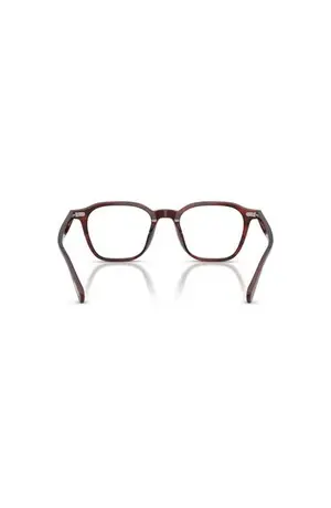 Oliver Spencer 50mm Square Optical Glasses - Brown