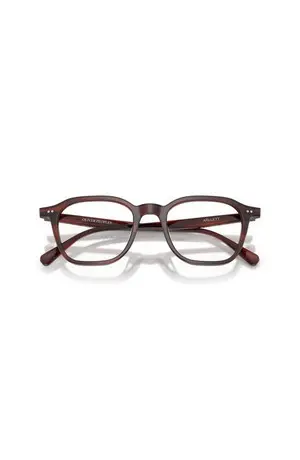 Oliver Spencer 50mm Square Optical Glasses - Brown