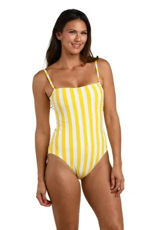 La Blanca Coastal Reversible One-piece Swimsuit