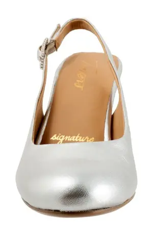 Trotters Lexi Slingback Pumps - Silver