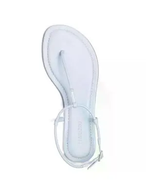 Bernardo T-strap Leather Sandals - Blue