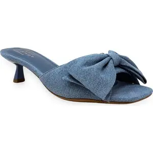 SHU SHOP Ella Kitten Heel Slide Sandal - Denim