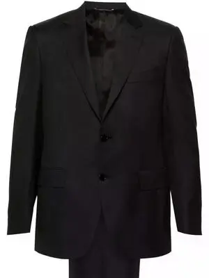 Canali Herringbone-pattern Suit - Grey