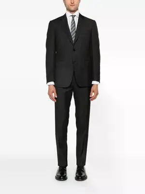 Canali Herringbone-pattern Suit - Grey