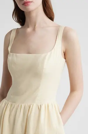 REFORMATION Janu Linen Sundress - Sugar