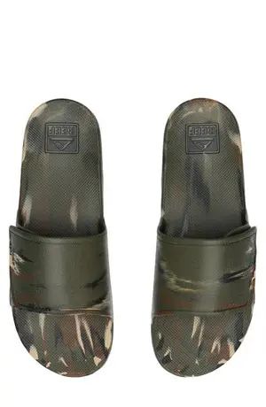 Reef Fanning H2o Slide - Camo Marble