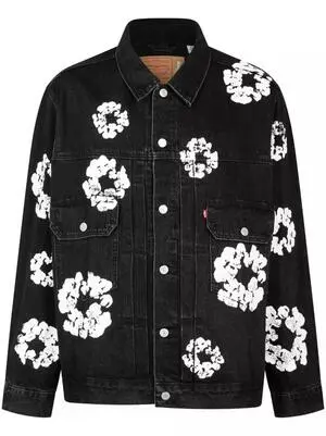 DENIM TEARS X Levi's Wreath-print Denim Jacket