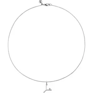 Monica Vinader Monica Vinader Lab-Grown Diamond Initial Pendant Necklace Sterling Silver Y