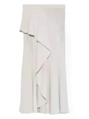GEMY MAALOUF Asymmetric Ruffled Skirt