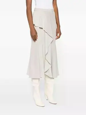 GEMY MAALOUF Asymmetric Ruffled Skirt