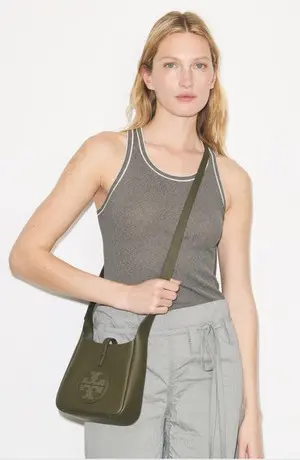 Tory Burch Miller Swing Leather Crossbody Bag - Leccio