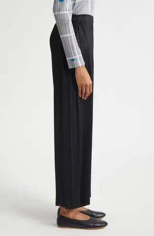 Issey Miyake Monthly Color February Pleated Straight-leg Pants