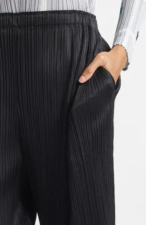 Issey Miyake Monthly Color February Pleated Straight-leg Pants