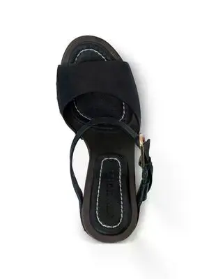 Bernardo Luxor Buckle Studded Sandals - Black