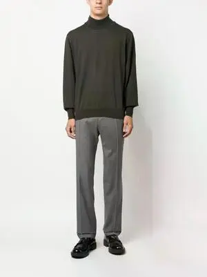 Canali Straight-leg Wool Tailored Trousers