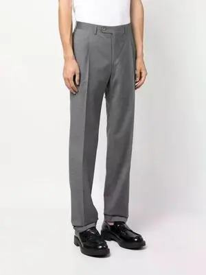 Canali Straight-leg Wool Tailored Trousers
