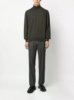 Canali Straight-leg Wool Tailored Trousers